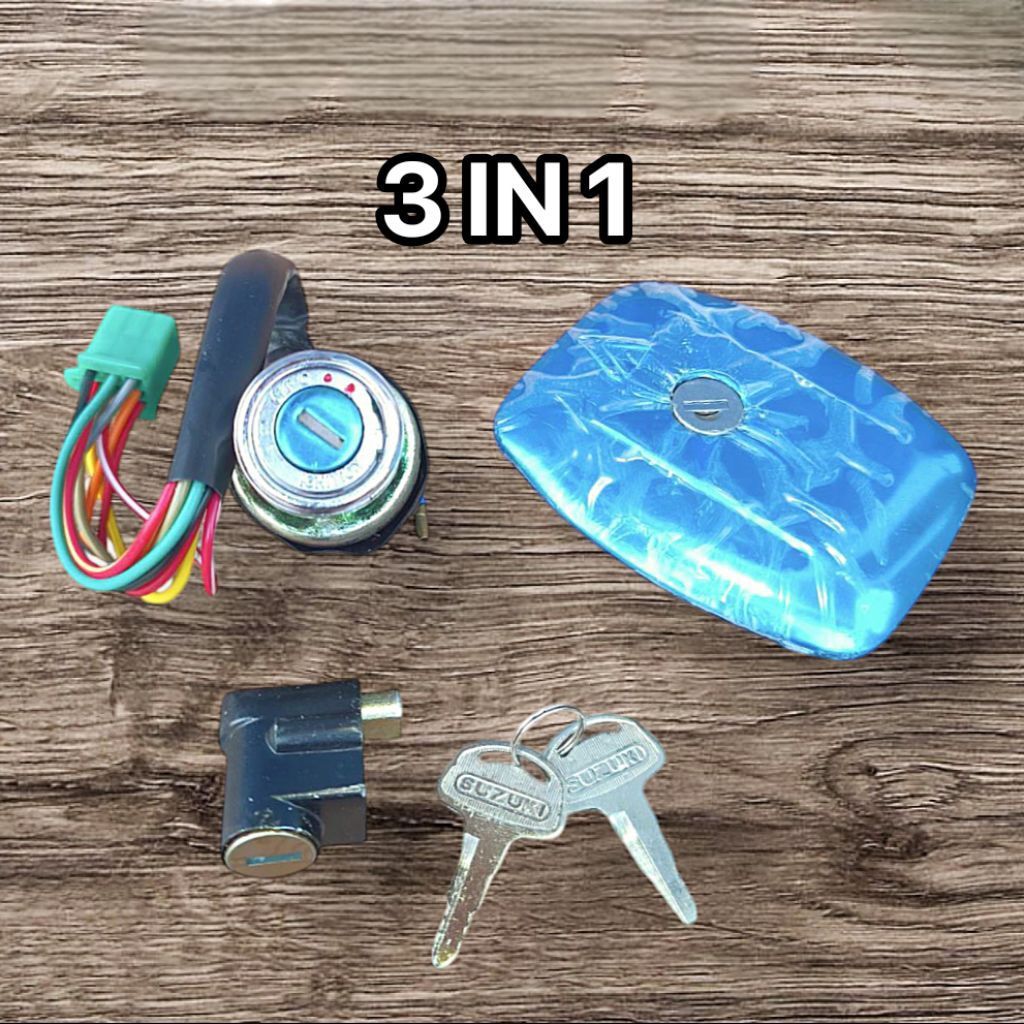 Jual ( KUNCI KONTAK + STANG STIR + TUTUP TANGKI ) KEYSET KEY SET SUZUKI ...