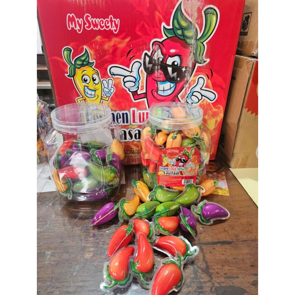 Jual Permen Lunak 3D Bentuk Cabe isi 50 pcs | Shopee Indonesia