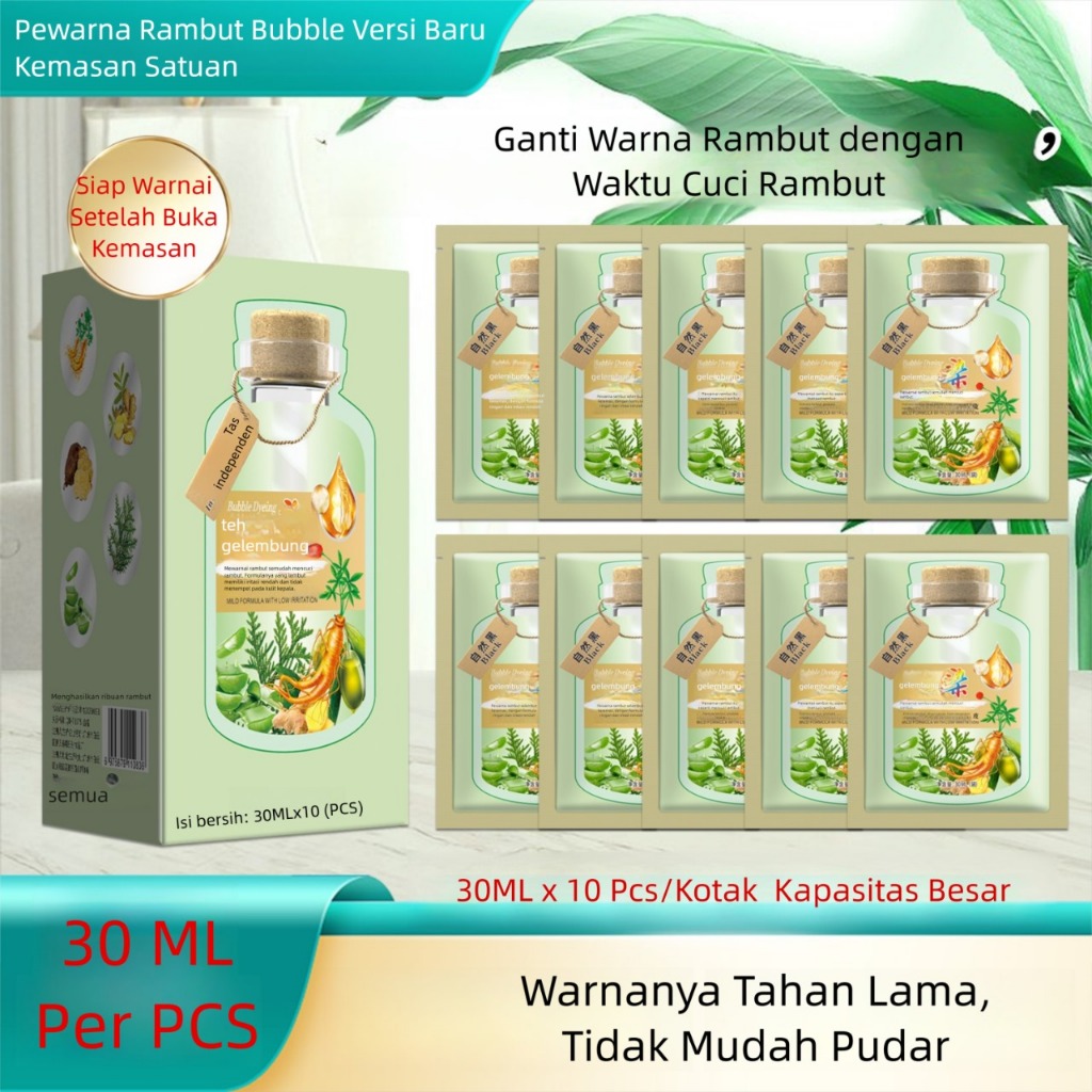 Jual Pewarna Rambut Alami Pakai.10 Harian Sekali Kantong Isi Pewarna ...