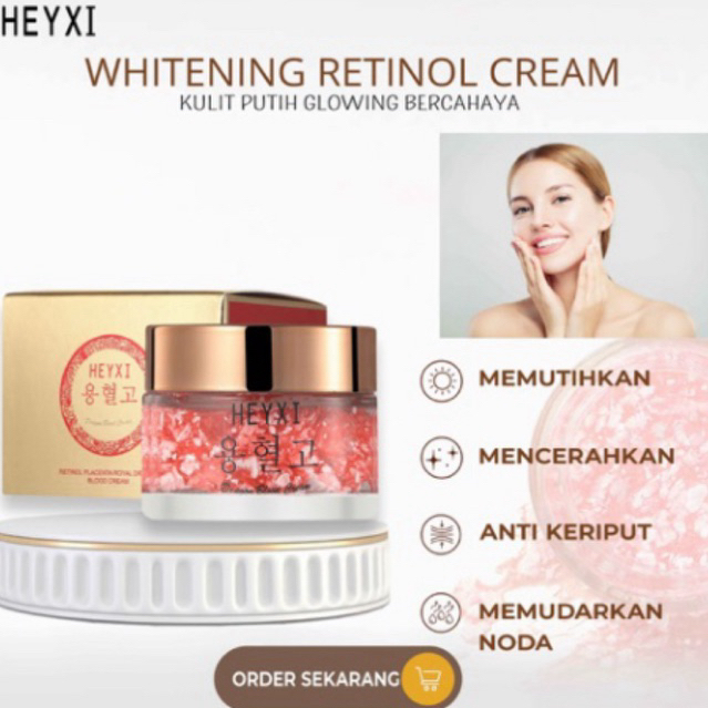 Jual (BPOM) HEYXI CREAM GLOWING /RETINOL CREAM TON UP BPOM (STOK REDY ...