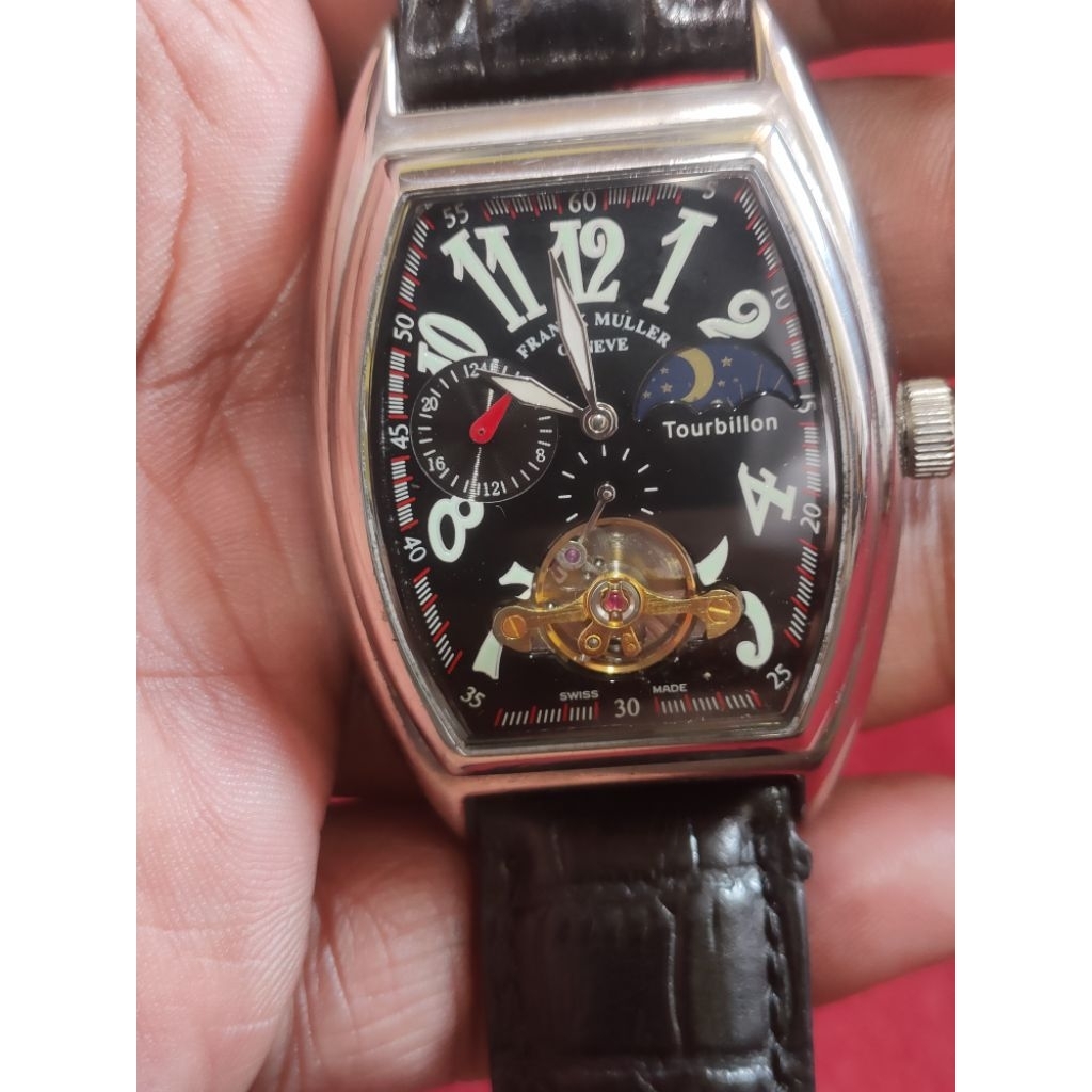 Jual Jam tangan automatic FM skeleton tourbilon antik mulus | Shopee ...