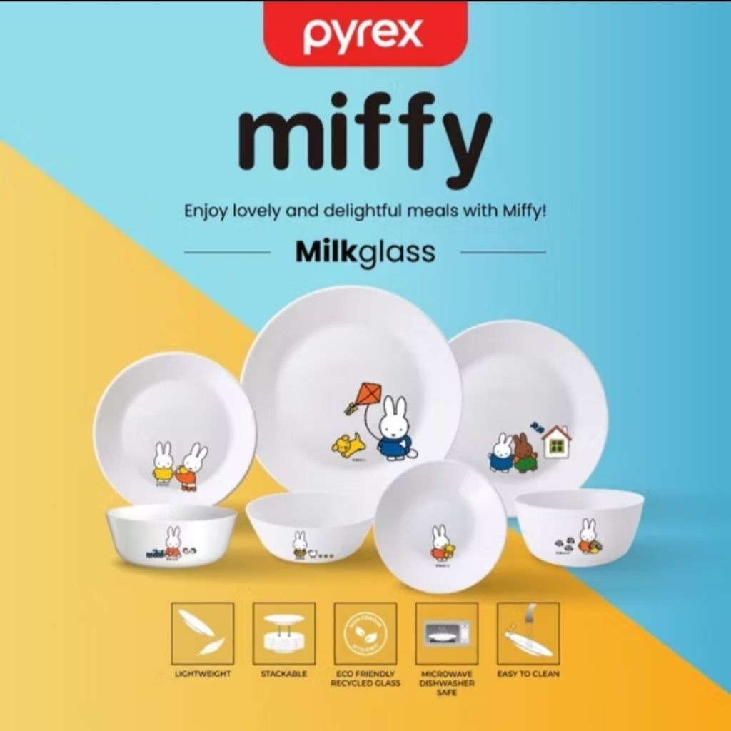 Jual Miffy Dinner Set/ Dinner Plate & Bowl/ MIffy Set Piring dan ...