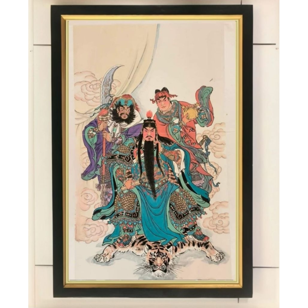 Jual hiasan dinding lukisan cetak dewa perang Kwan Kong / GUAN YU cina ...