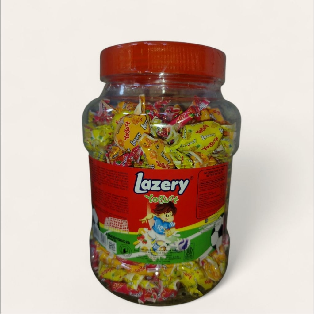 Jual PERMEN LAZERY YOGURT, permen susu 3 varian rasa isi 200 pcs, harga ...