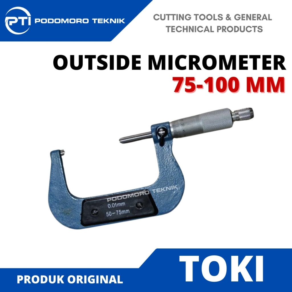 Jual OUTSIDE Micrometer 75-100 mm Alat Ukur Luar Manual / Mikrometer ...