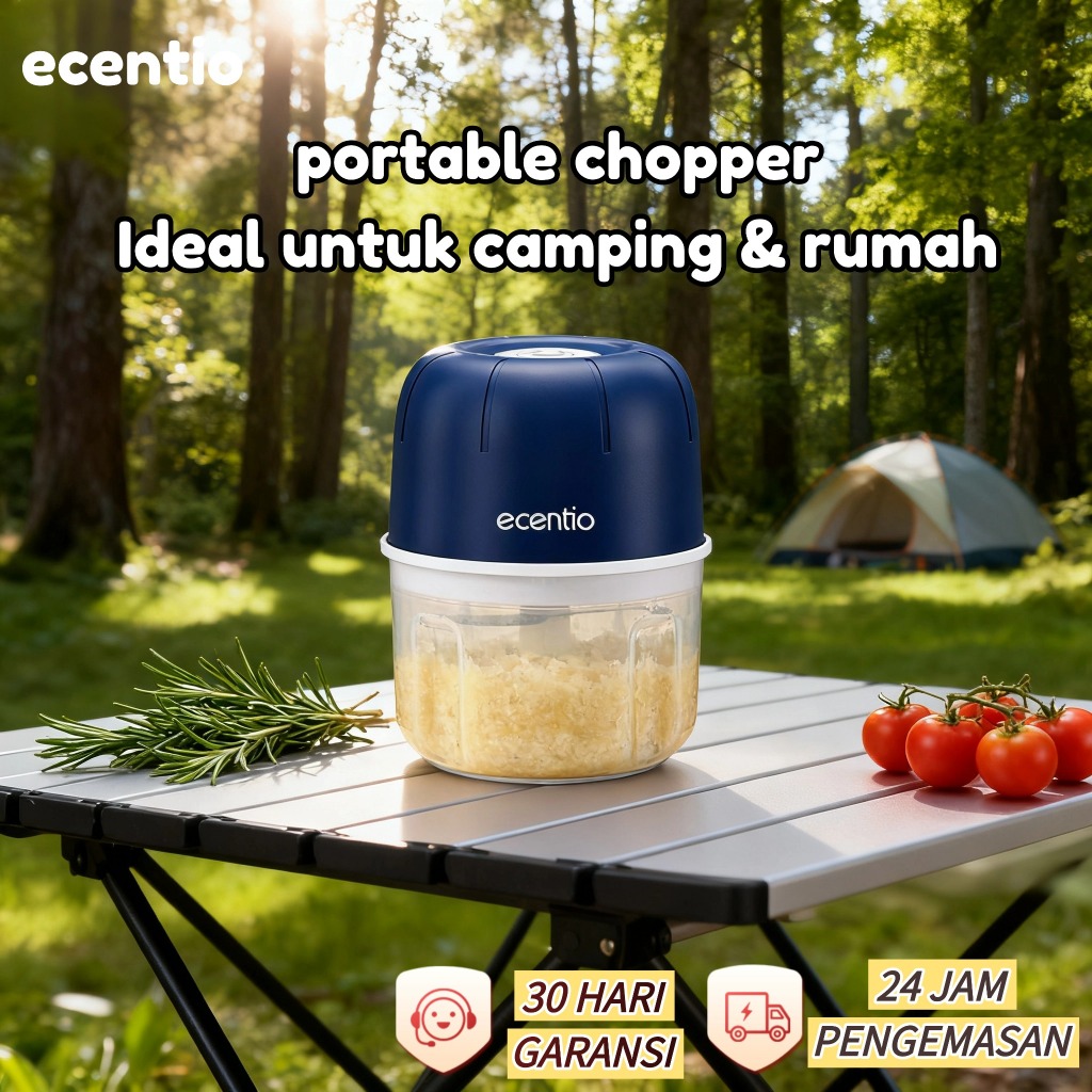 Jual Ecentio Mini Cooper Blender 6 pisau 250ml Alat Penggiling Bumbu ...