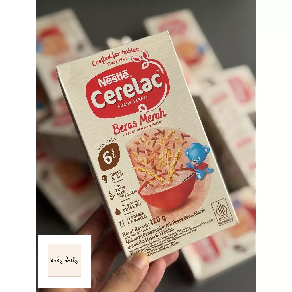 Jual Nestle Cerelac Bubur Bayi Instant Usia 6-24 Bulan Rasa Beras Merah ...