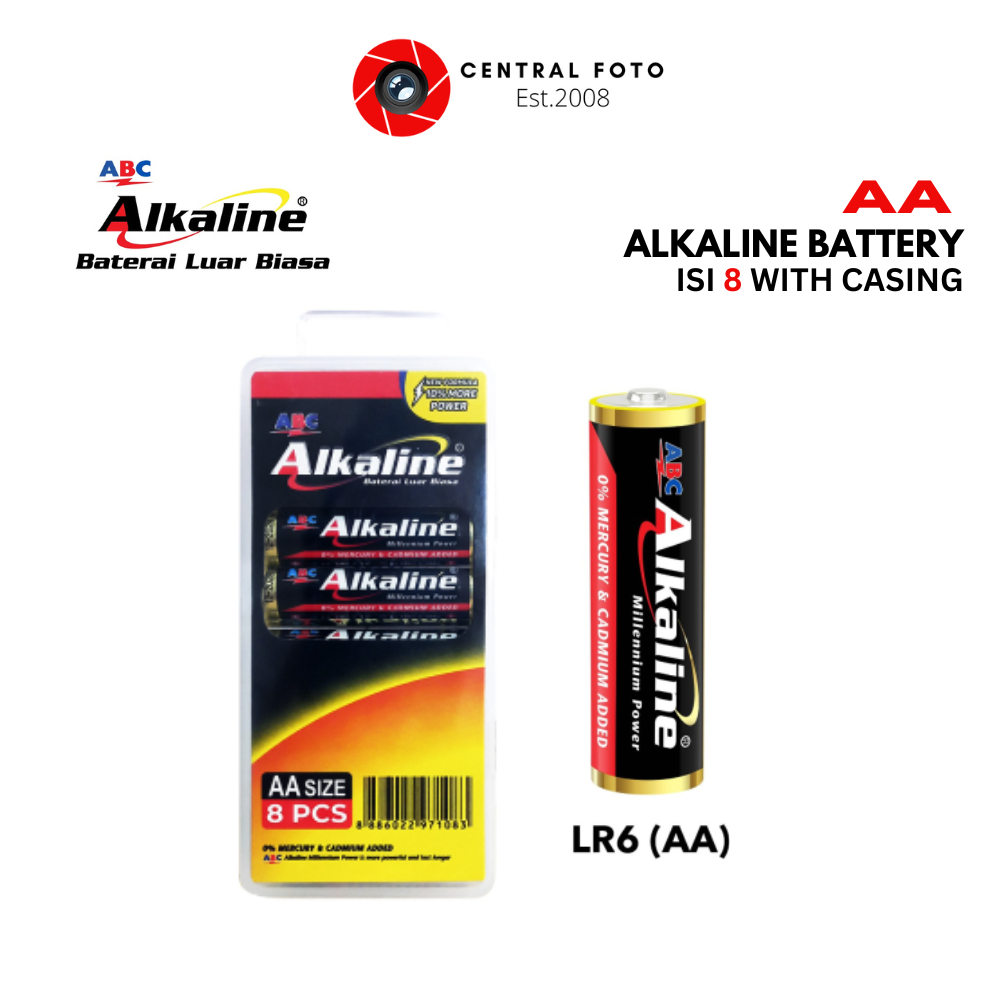 Jual Battery Baterai ABC Alkaline AA A2 LR06 LR-06 Isi 8 Pcs with ...