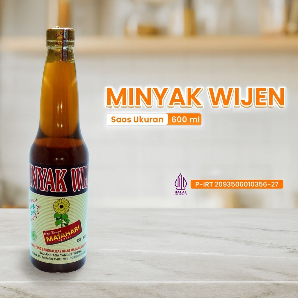 Jual Minyak Wijen Raja Rasa Aromatik Premium Cap Bunga Matahari 600ML ...
