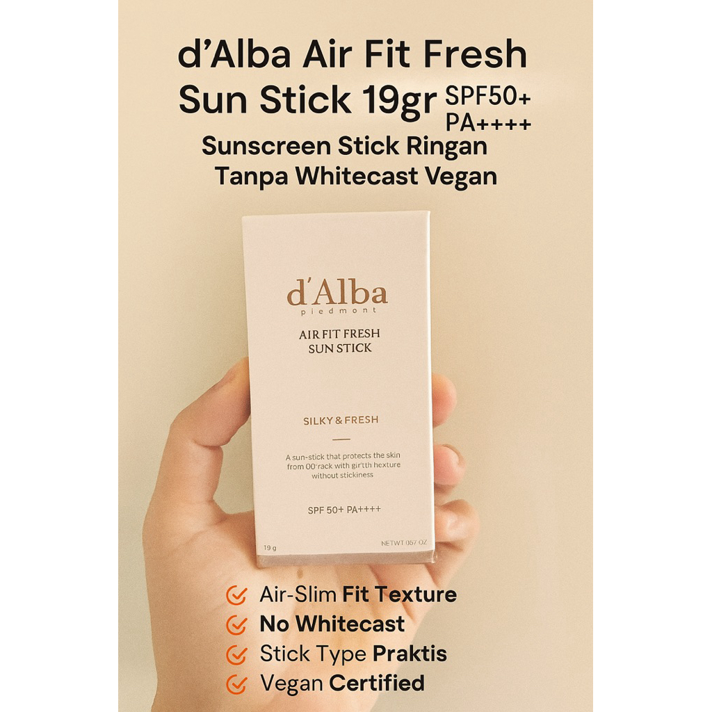 Jual d’Alba Air Fit Fresh Sun Stick 19gr SPF50+ PA++++ | Sunscreen ...