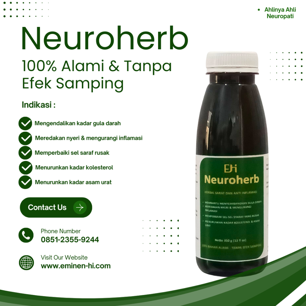Jual Neuroherb Obat Herbal Neuropati Diabetes Gula Darah Tinggi Kencing ...