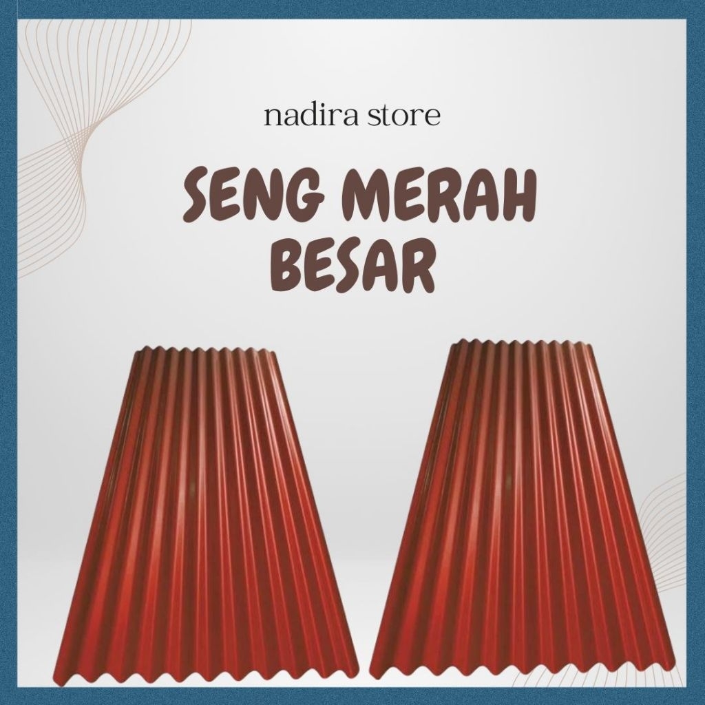 Jual SENG MERAH KANOPI DAN ATAP ANTI PANAS GREAT B TERMURAH | Shopee ...