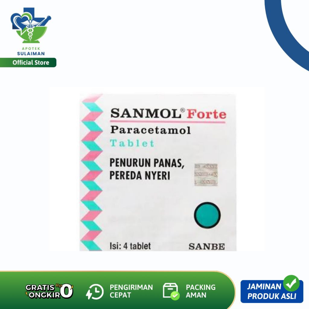 Jual Sanmol Forte perlembar isi 4 tab | Shopee Indonesia