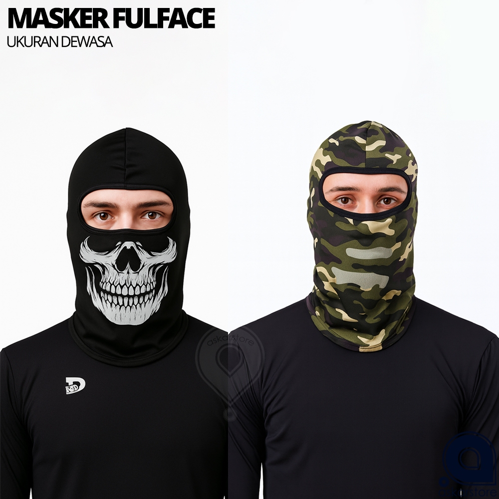 Jual MASKER FULLFACE BALACLAVA DEWASA | Masker Motor Anti Debu Dan Anti ...
