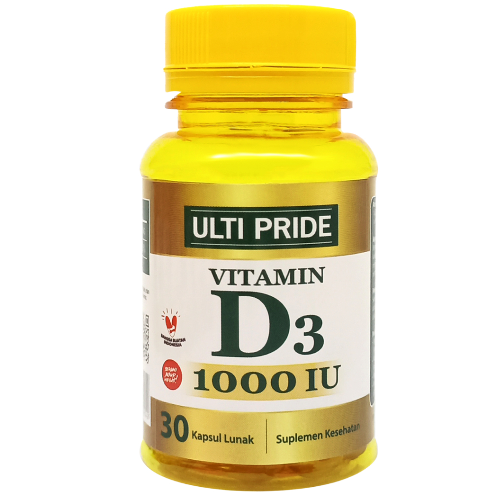 Jual Ultipride Vitamin D3 1000 IU 30&100 Kapsul Lunak | Shopee Indonesia