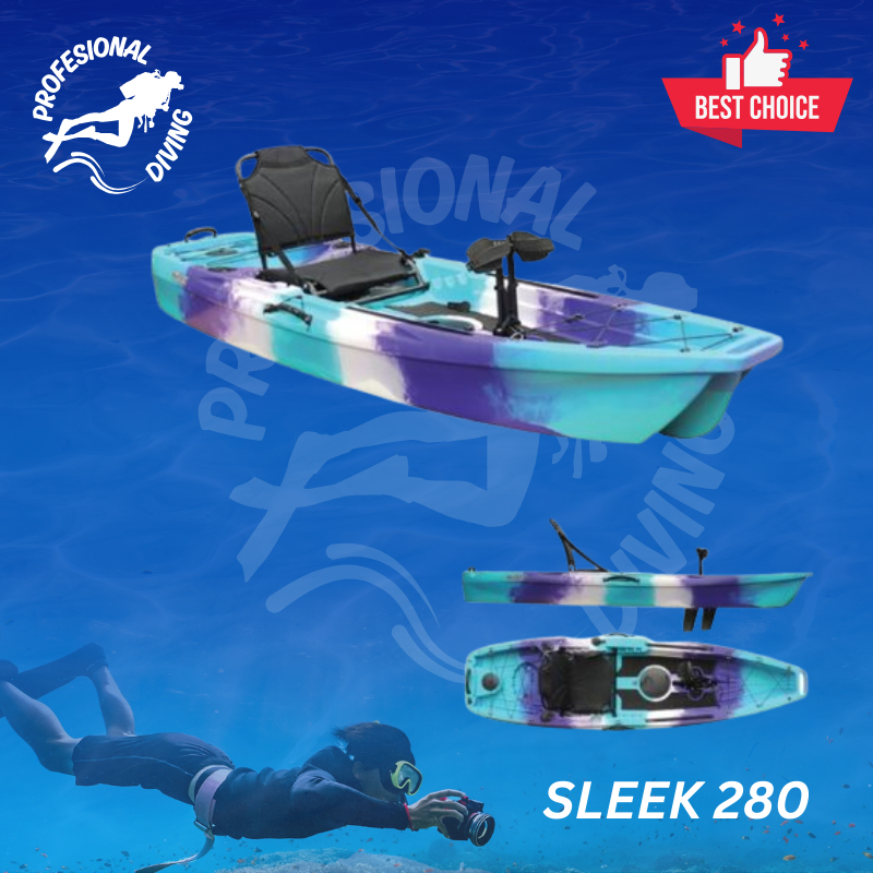 Jual KAYAK FISHING KAYAK MANCING NEW SLEEK (PEDAL) | Shopee Indonesia