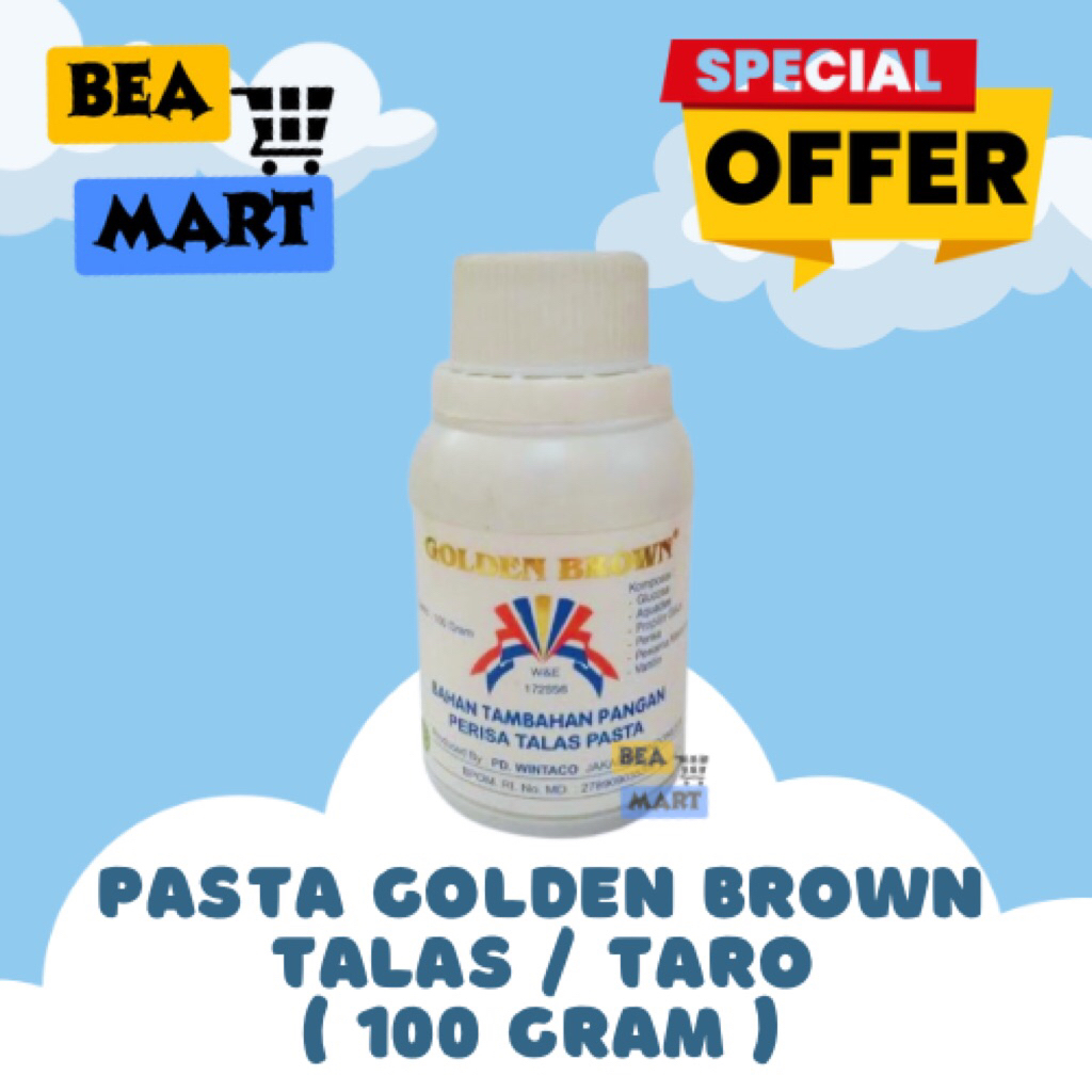 Jual Golden Brown Pasta TARO / TALAS 100gr | Perisa Dan Pewarna Makanan ...