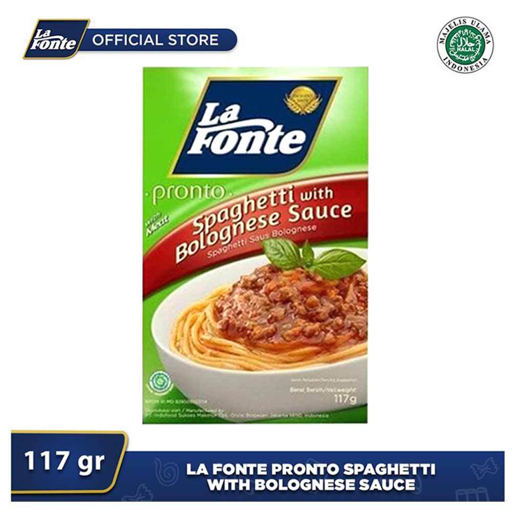 Jual La Fonte Spaghetti Saos Bolognese 117Gr | La Fonte Pronto ...