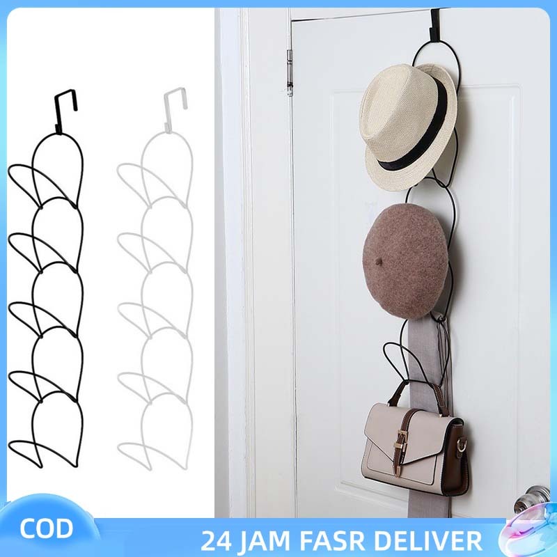 Jual 5 Cincin Gantungan Display Topi Rak Penyimpanan Cap Stand Hanger ...