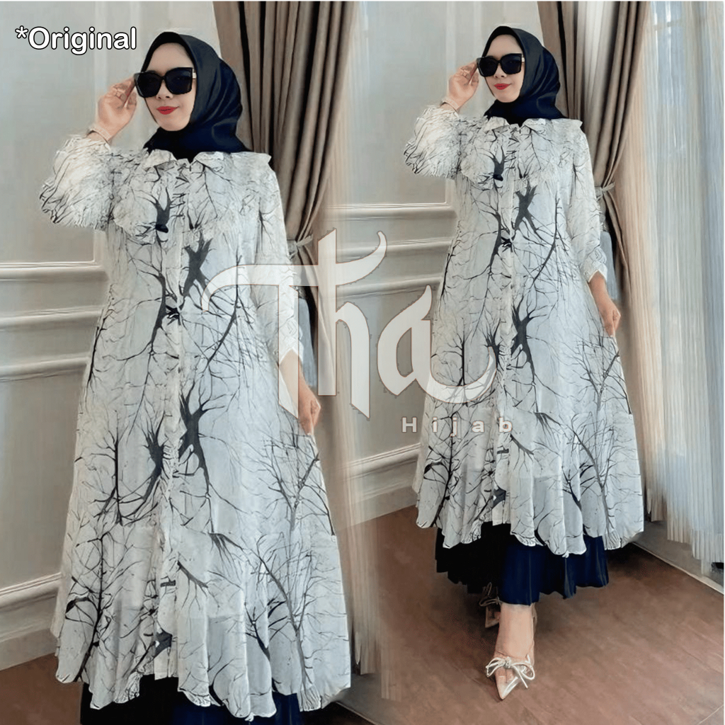 Jual (PREMIUM QUALITY) SETELAN ROK YUMNA || (M-L-XL) SETELAN LONG TUNIK ...