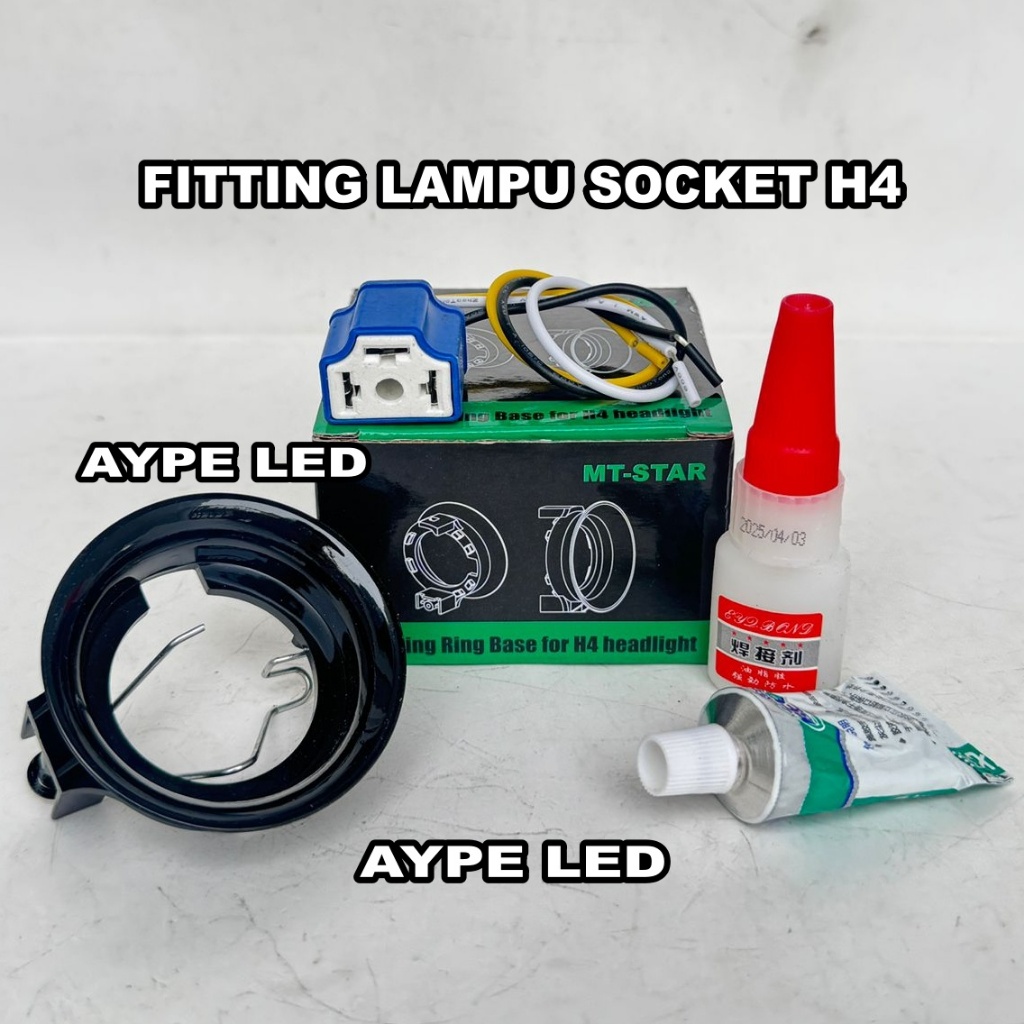 Jual Fitting Lampu Socket H4 Paket Lengkap Tinggal Pakai Set Lengkap ...