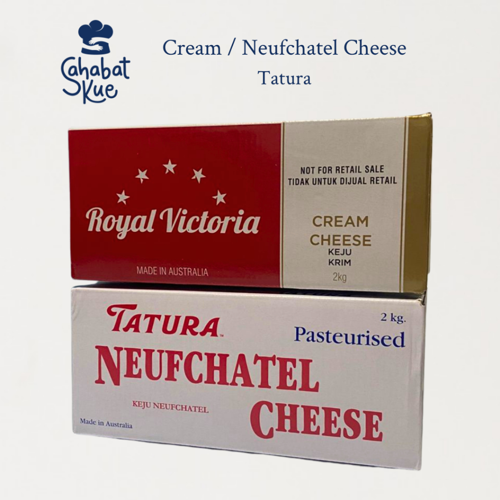 Jual Royal Victoria Cream Cheese / Tatura Neufchatel Cheese 2 kg - Keju ...