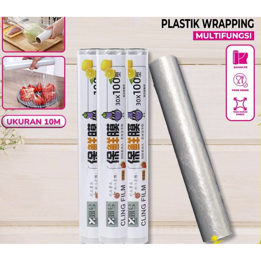 Jual Plastik Wrap Roll Pembungkus Makanan Serbaguna 30Cm x 10Meter Food ...