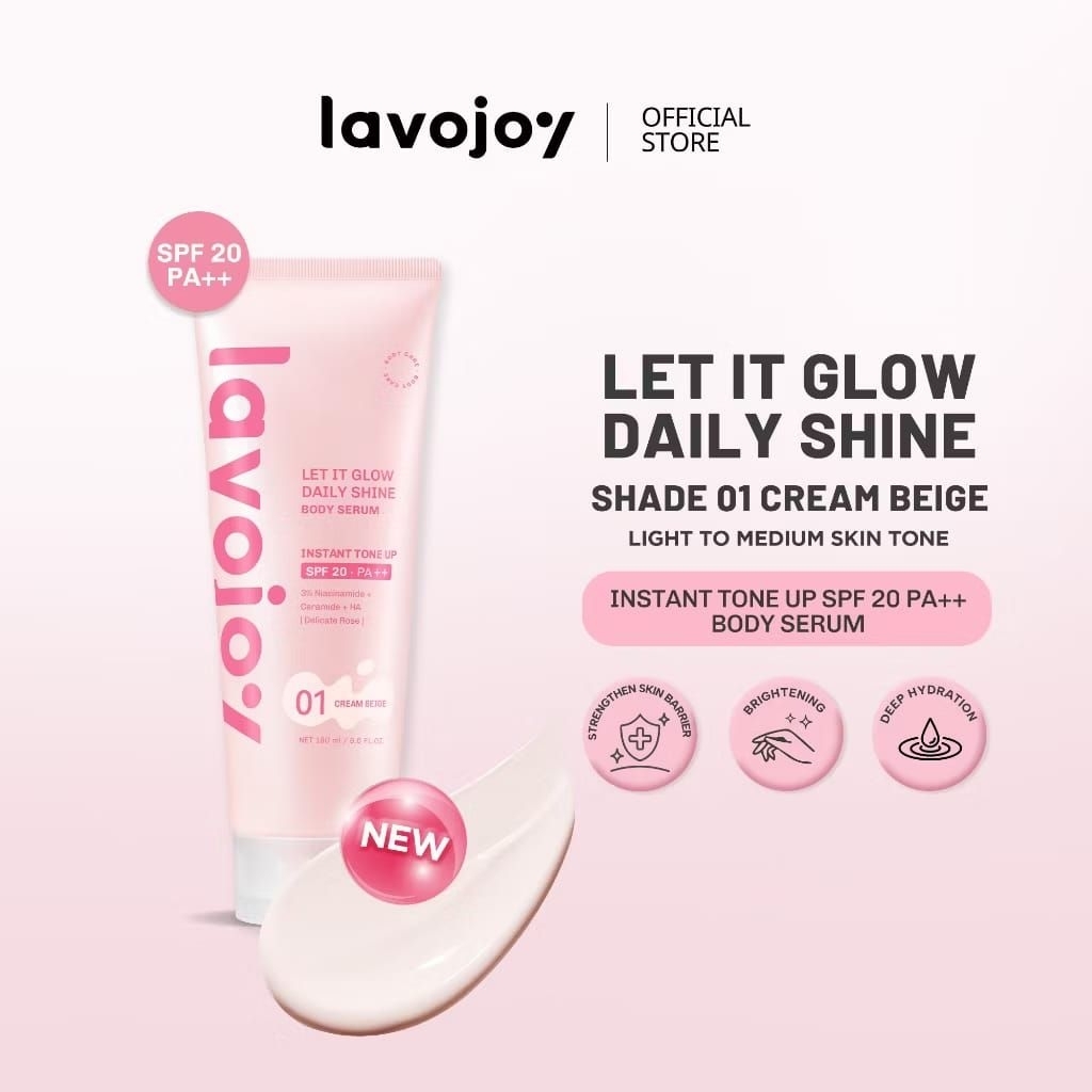 Jual LAVOJOY - Tone Up Shade 01 Let It Glow Daily Shine Body Serum ...