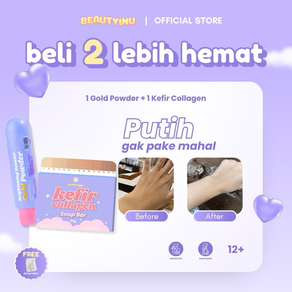 Jual READY SABUN KEFIR+,BIBIT PEMUTIH 25gr BEUTYINU | Shopee Indonesia