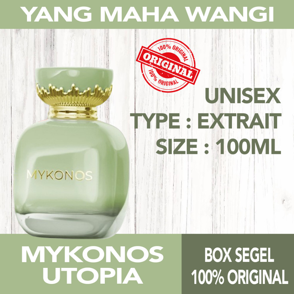 Jual PARFUM ORIGINAL MYKONOS UTOPIA EXTRAIT DE PARFUM FOR UNISEX 100ML ...
