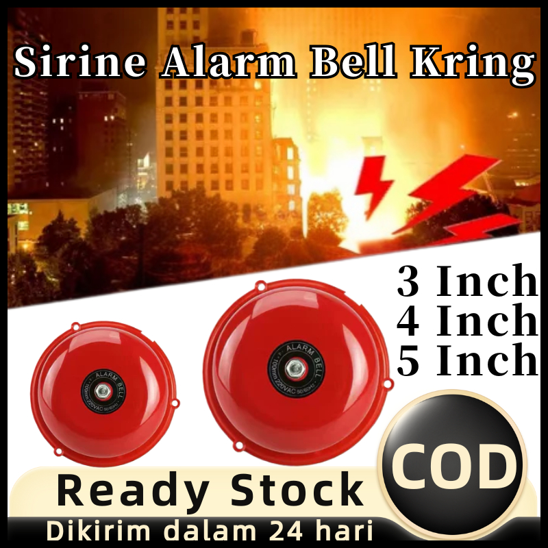 Jual Sirine Alarm Bell Kring 3 Inch 4 Inch 6 Inch 3 Arah 3 Tombol bell ...