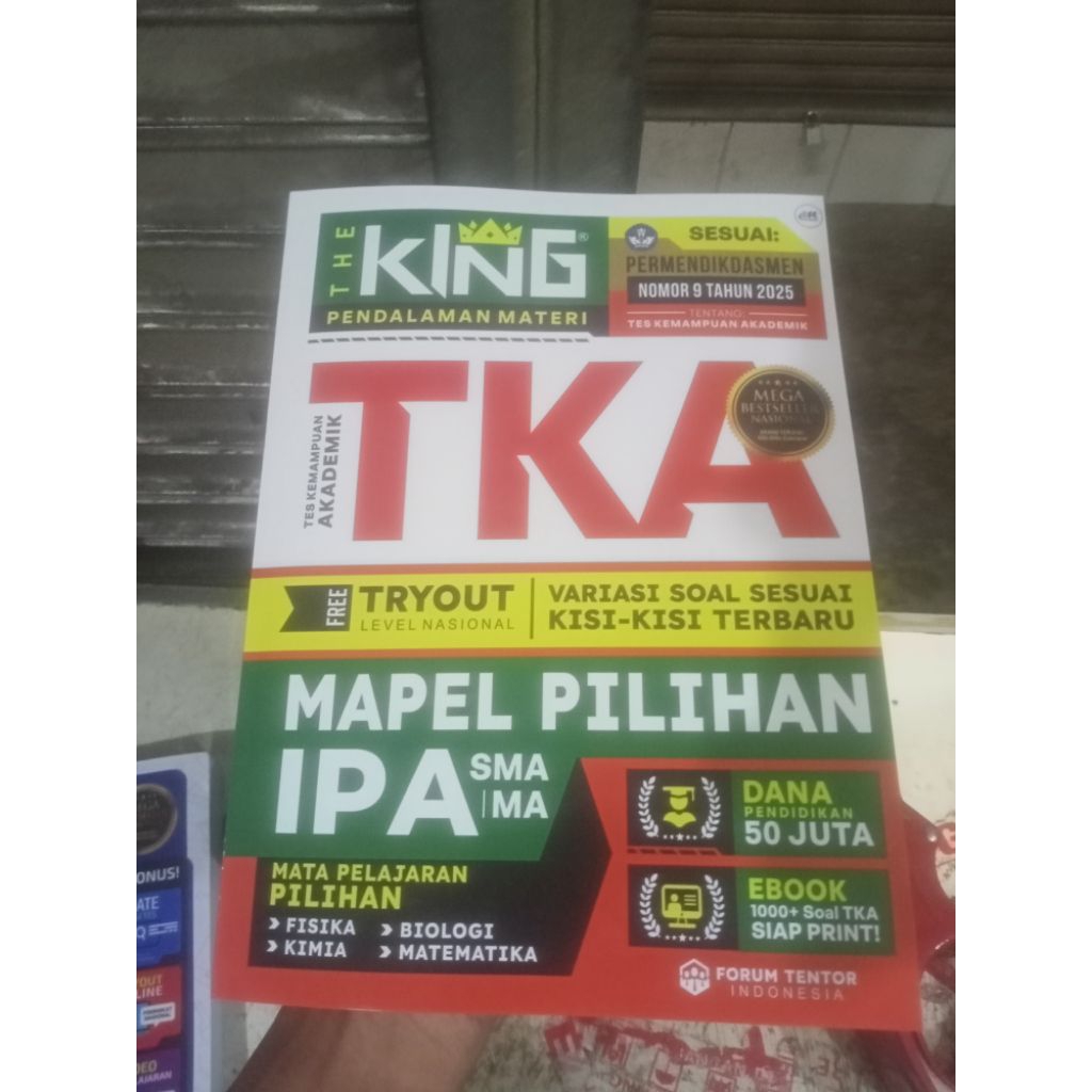 Jual buku TKA untuk SMA mapel pilihan IPA tahun 2026 | Shopee Indonesia