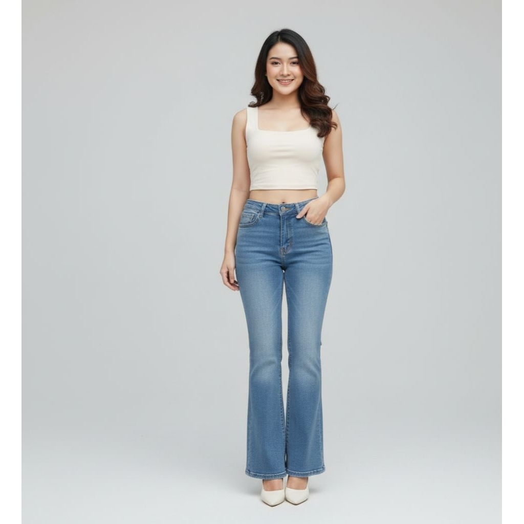 Jual Highwaist Cutbray Jeans Retro Wisker - Celana Jeans Panjang ...