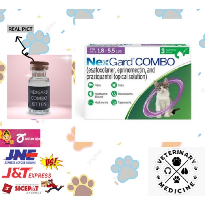 Jual Nexgard Combo Obat Kutu Kucing (Kitten up to 2,5 kg) 1 botol Share ...
