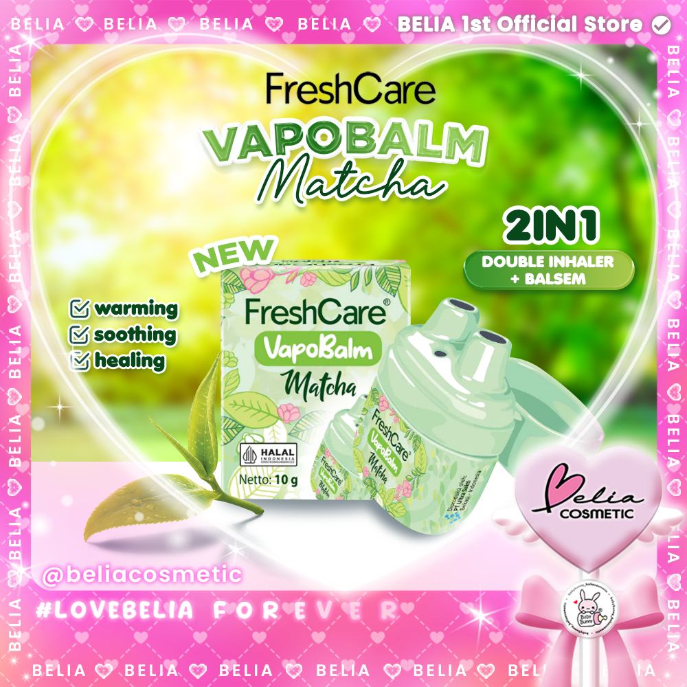 Jual BELIA FRESHCARE Vapobalm Matcha | Double Inhaler | Shopee Indonesia