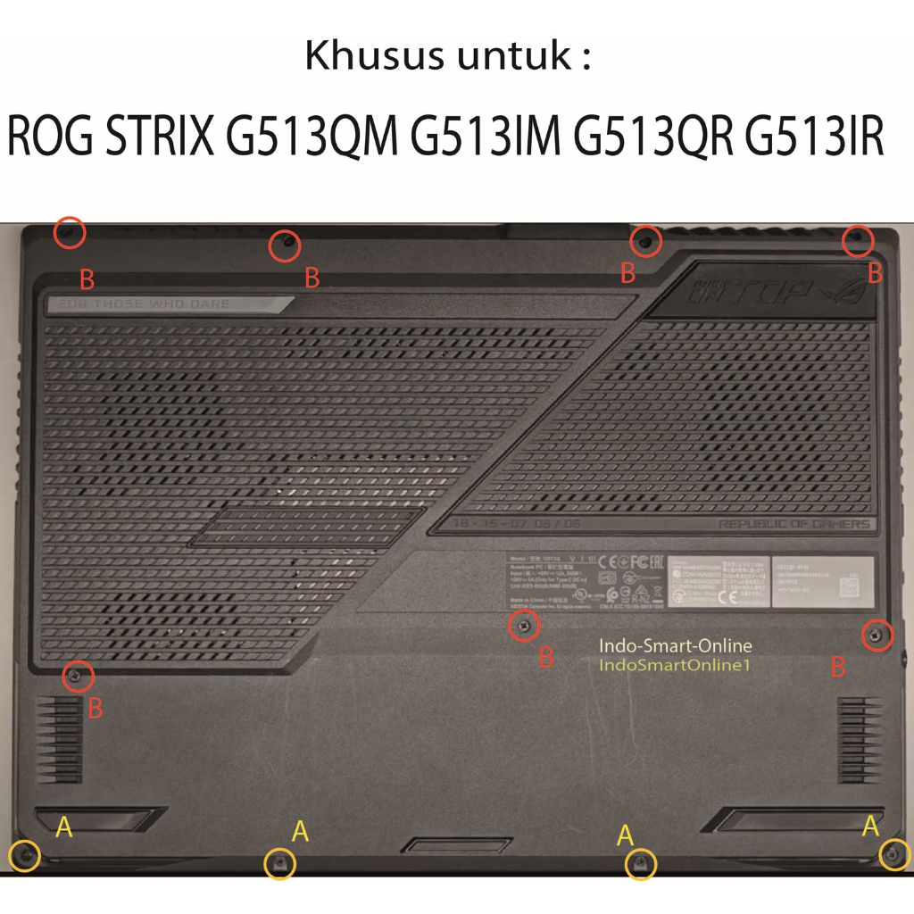 Jual [ Baru] Baut casing Asus ROG STRIX G513QM G513IM G513QR G513IR ...