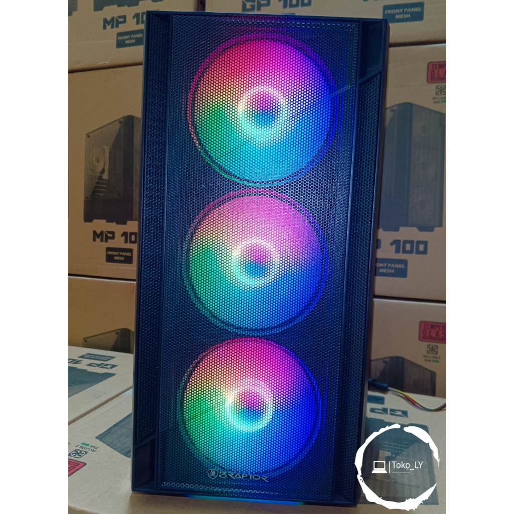 Jual Casing Gaming Raptor MP 100 - Free 3 Fan RGB + USB 3.0 | Shopee ...