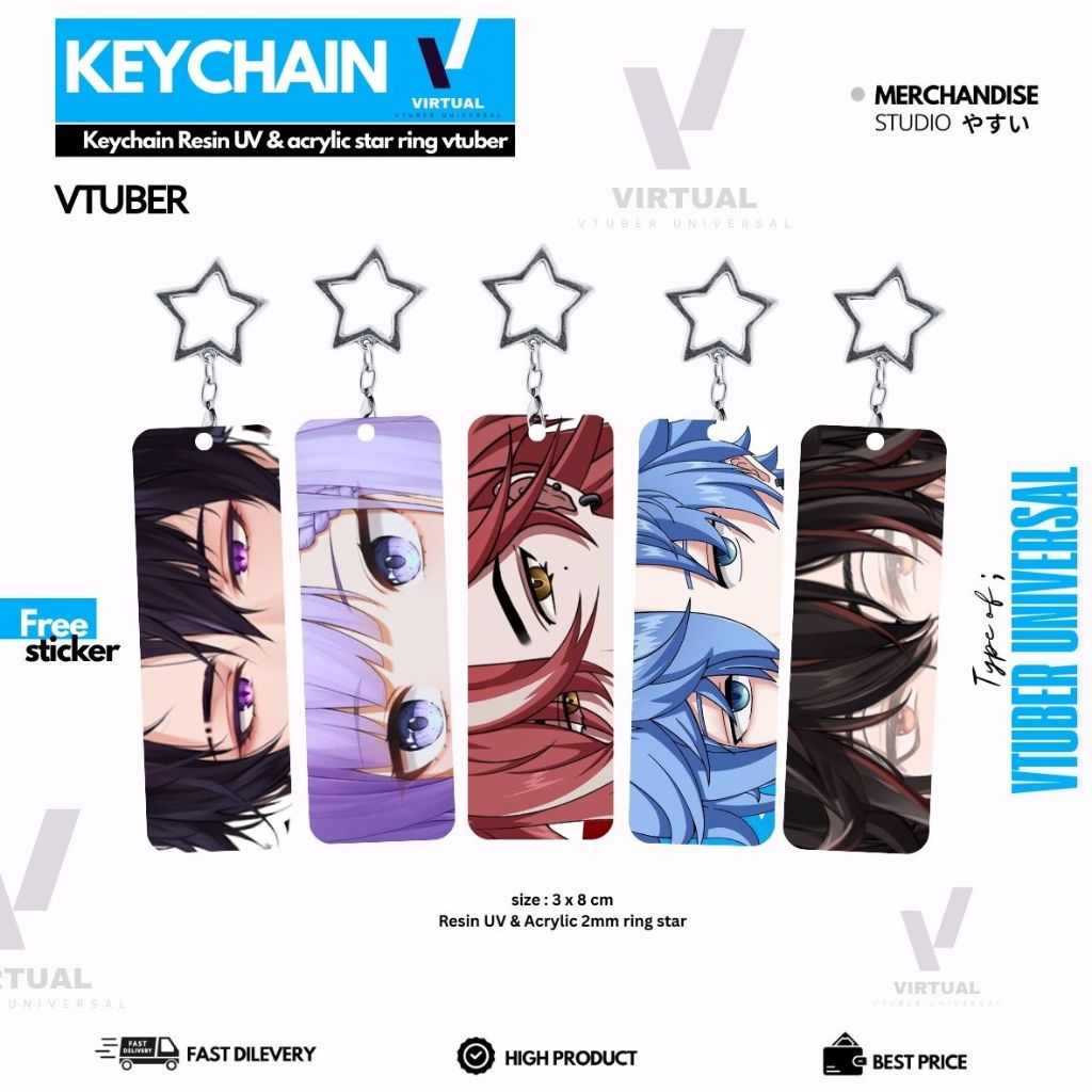 Jual OZM2 - GANTUNGAN KUNCI VTUBER SOLACE KPOP PLAVE DAN GAME LOVE AND ...