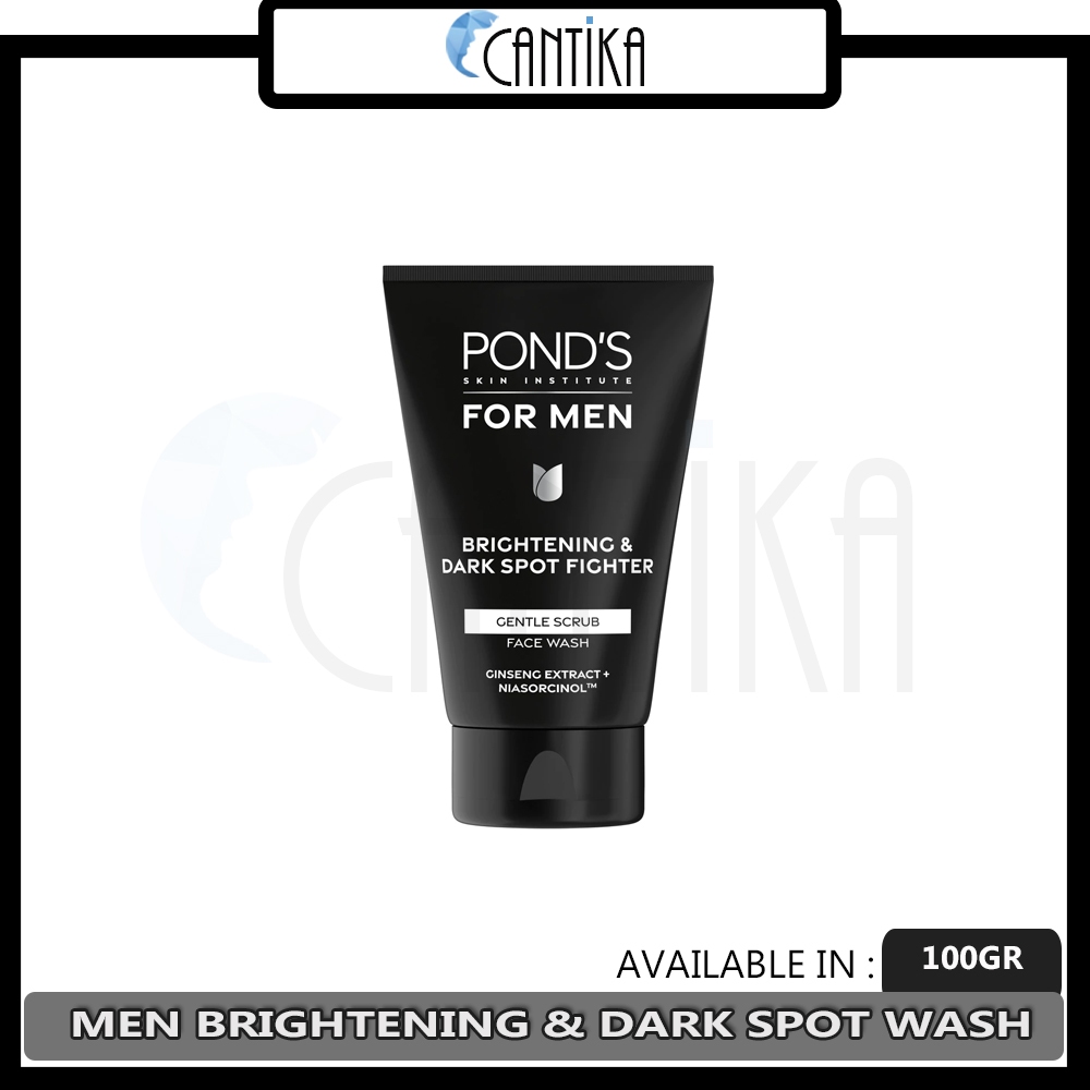 Jual PONDS MEN Brightening & Dark Spot Fighter Facial Scrub 100ml ...