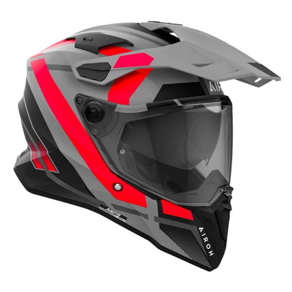 Jual Helm Cross Supermoto Airoh Commander 2 Reveal Red Matte (M ...
