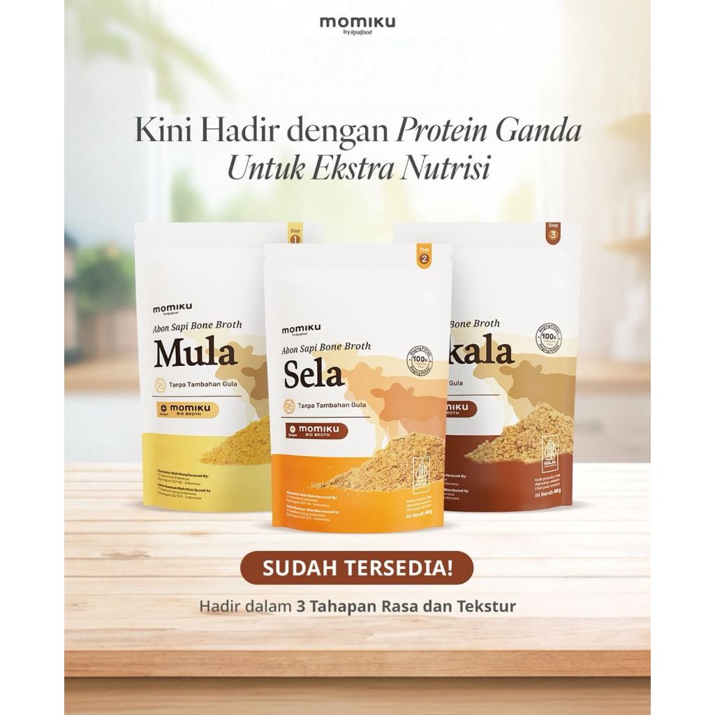 Jual Realfood MULA, SELA, SEKALA Abon Sapi Anak Single Pack Dimarinasi ...