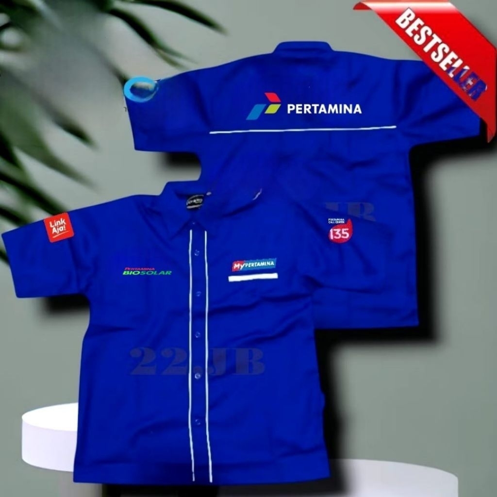 Jual Terbaru kemeja Pertamina biosolar seragam biosolar Pertamina baju ...