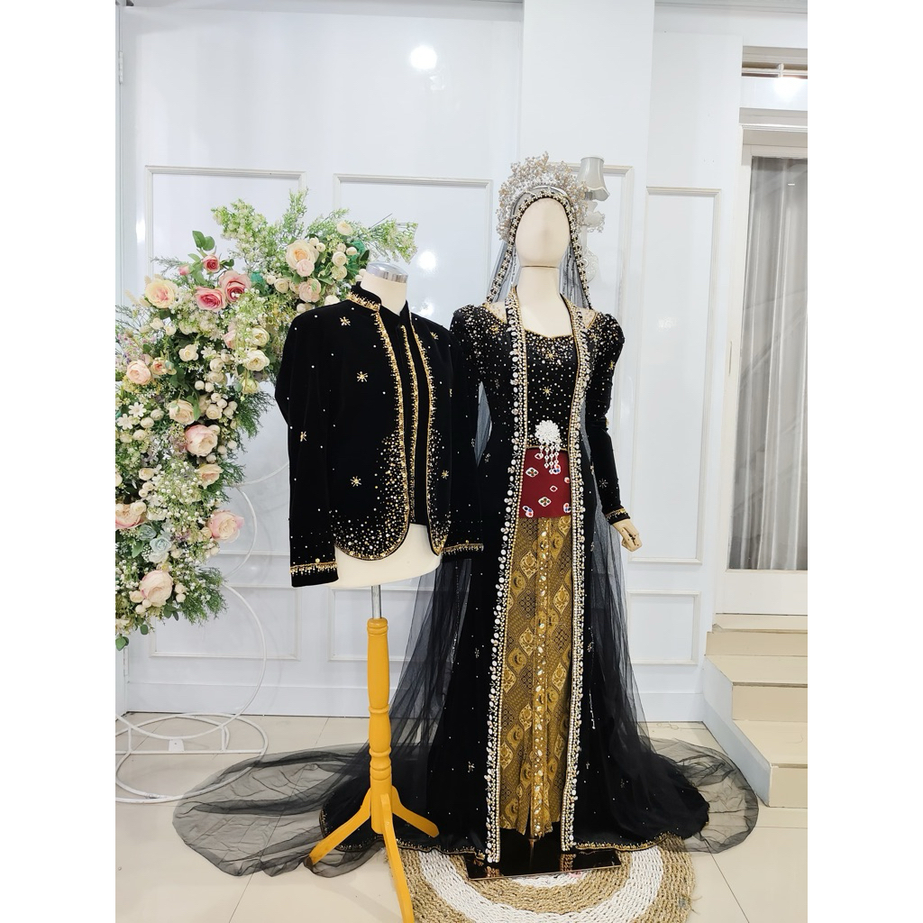 Jual SALEE TERLARIS COUPLE GAUN JAWA SOLO BLUDRU /COUPLE BAJU PENGANTIN ...