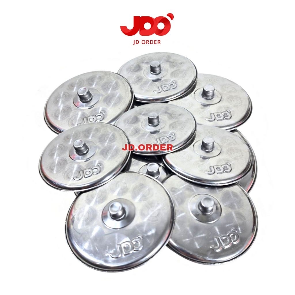 Jual JDO 1 Lusin (12 Pcs) Tutup Gelas Stainless Steel, Cover Glass ...