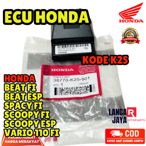 Jual ECU HONDA K25 | AHM HONDA BEAT ESP, SPACY, SCOOPY, VARIO 110 ASLI ...