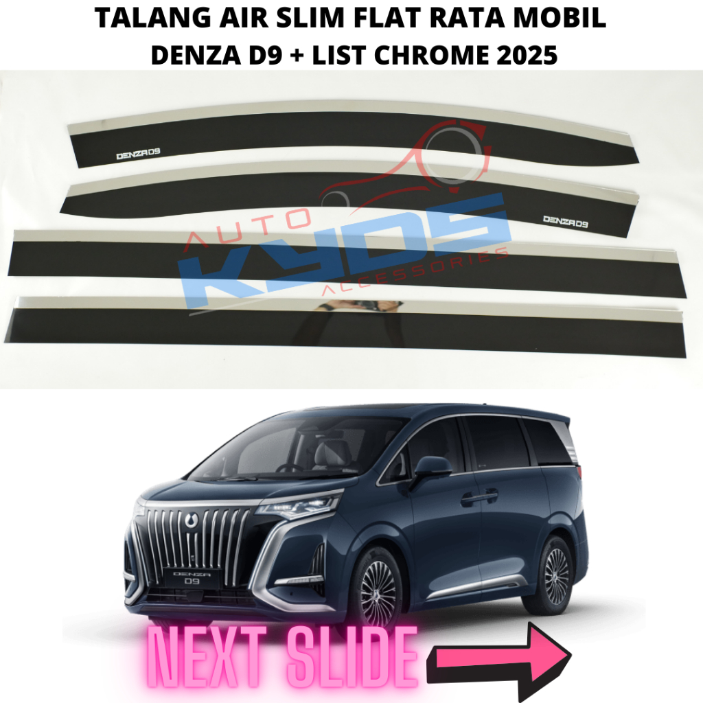 Jual Talang Air Slim Flat Rata Mobil DENZA D9 EV Listrik 2025 + List ...