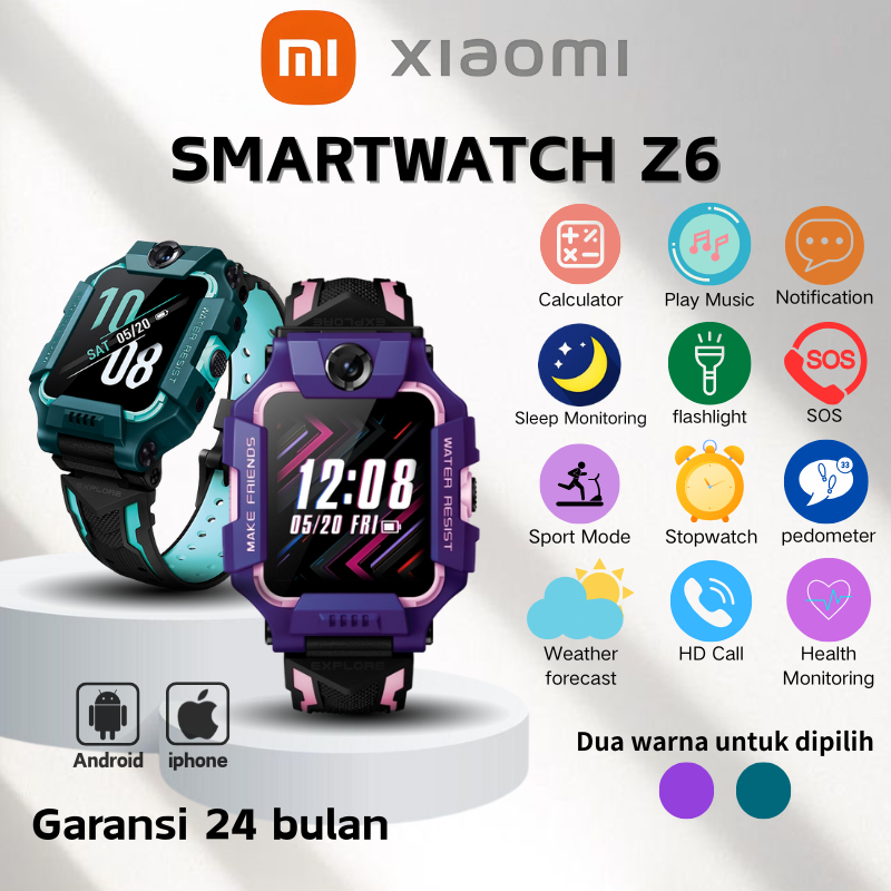 Jual 【100% Asli 】XIAOMI Smartwatch Anak Z6 Jam Tangan Anak| Layar Tahan ...