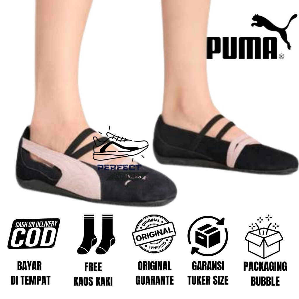 Jual SEPATU WANITA SPEEDCAT BALLET BLACK PINK ORIGINAL AUTHENTIC ...