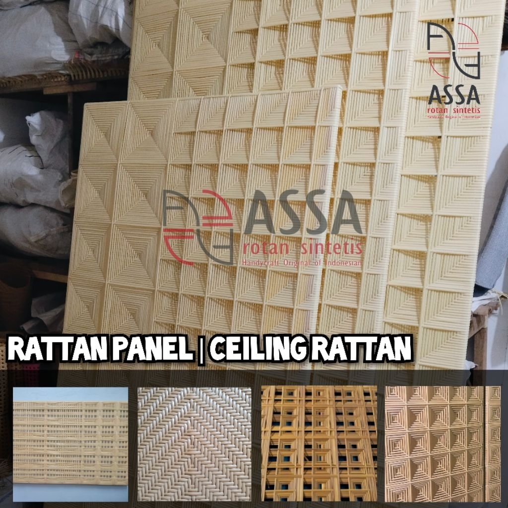 Jual Rattan Panel | Ceiling Rattan| Panel Modular Aluminium | Shopee ...