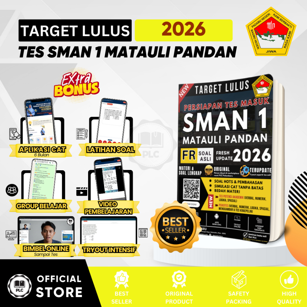 Jual Buku Tes SMAN 1 Matauli Pandan 2026 Buku SMAN 1 Matauli Pandan ...